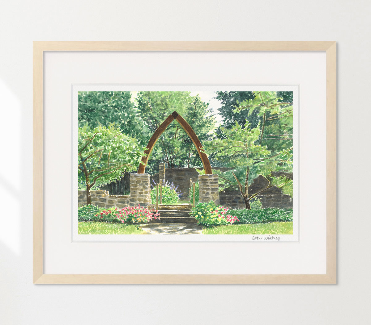 Chapel Garden Print | Beth Whitney Studio