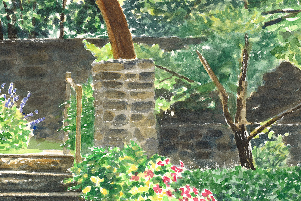 Chapel Garden Print | Beth Whitney Studio